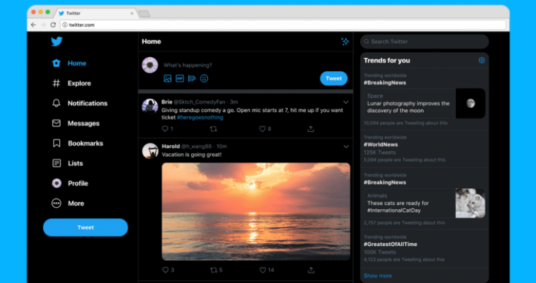 Twitter estrena nueva interfaz en su versión de computadora - TEC